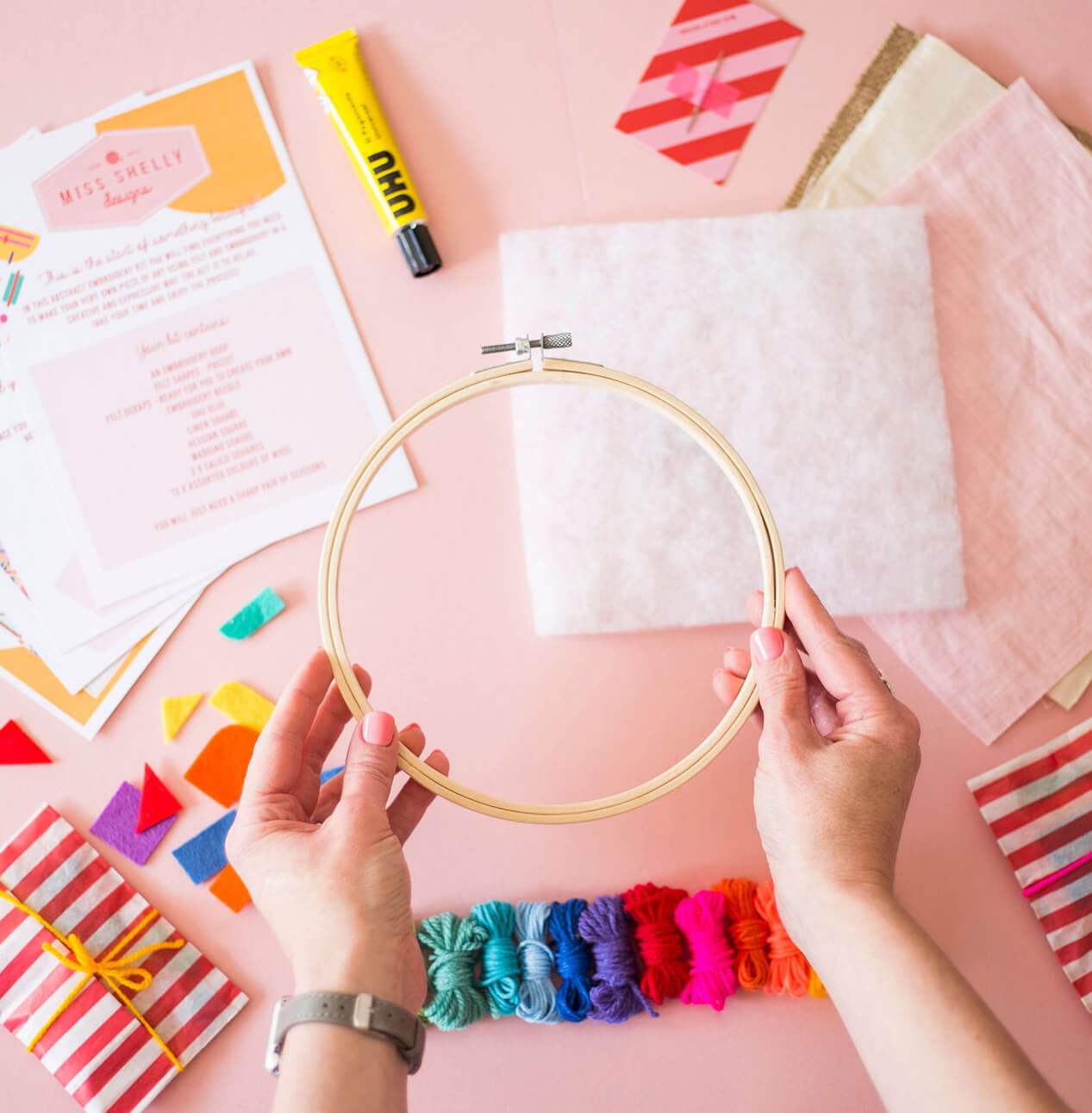 Abstract Embroidery Kit - Miss Shelly Designs