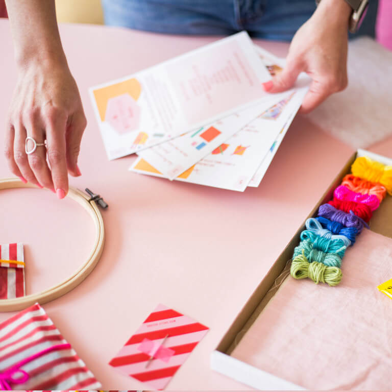 Abstract Embroidery Kit - Miss Shelly Designs