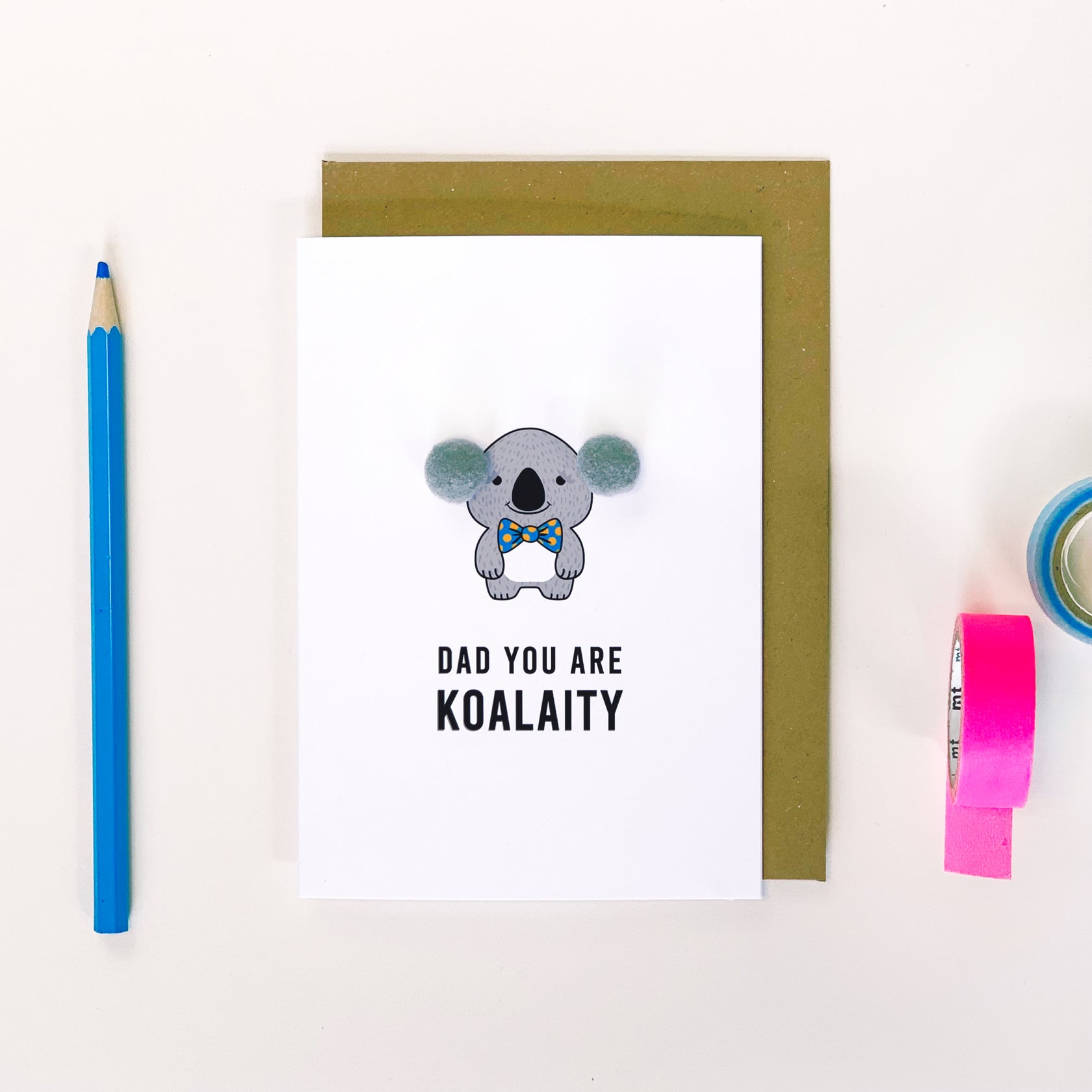 Koala Father's Day Card - Miss Shelly Designs