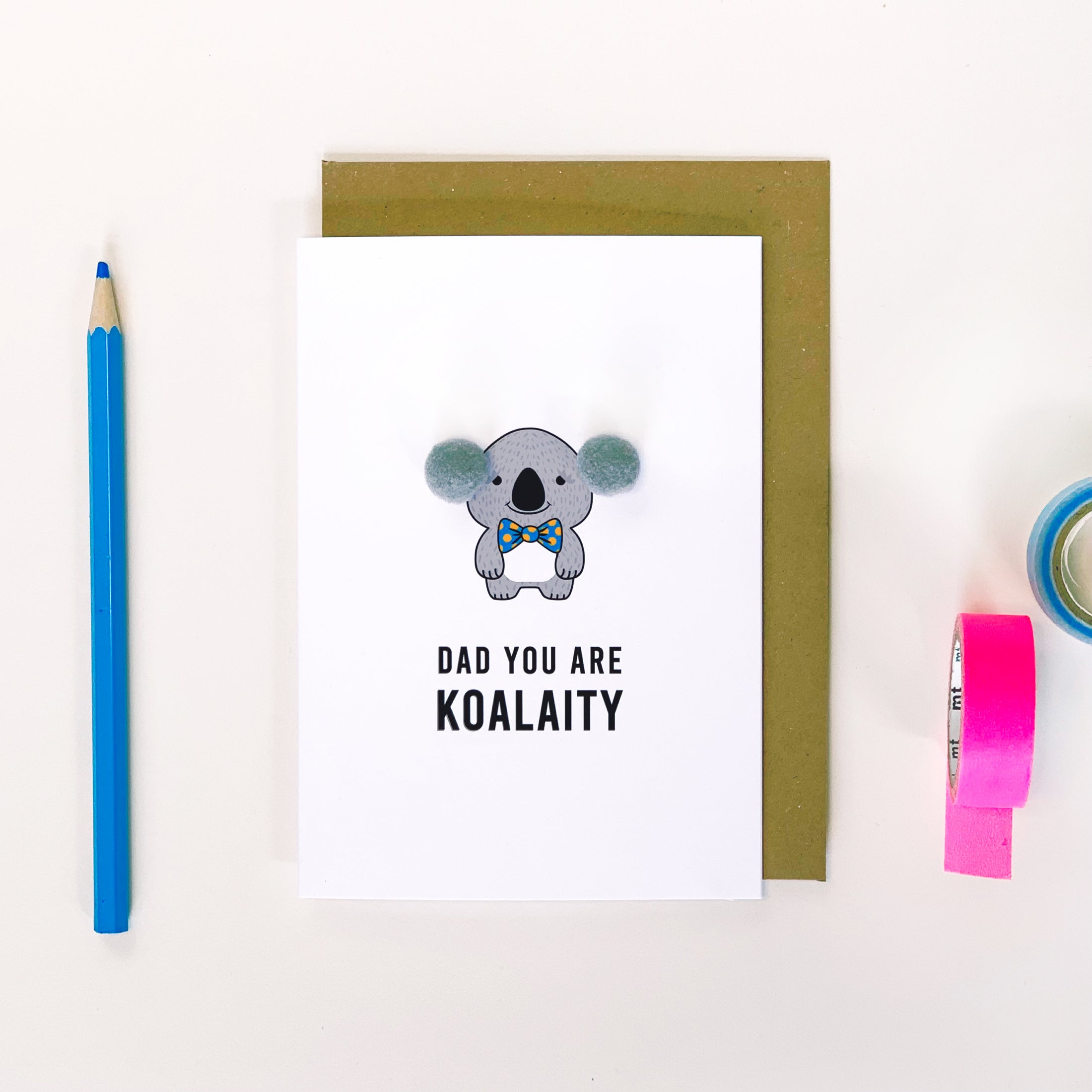Koala Father's Day Card - Miss Shelly Designs