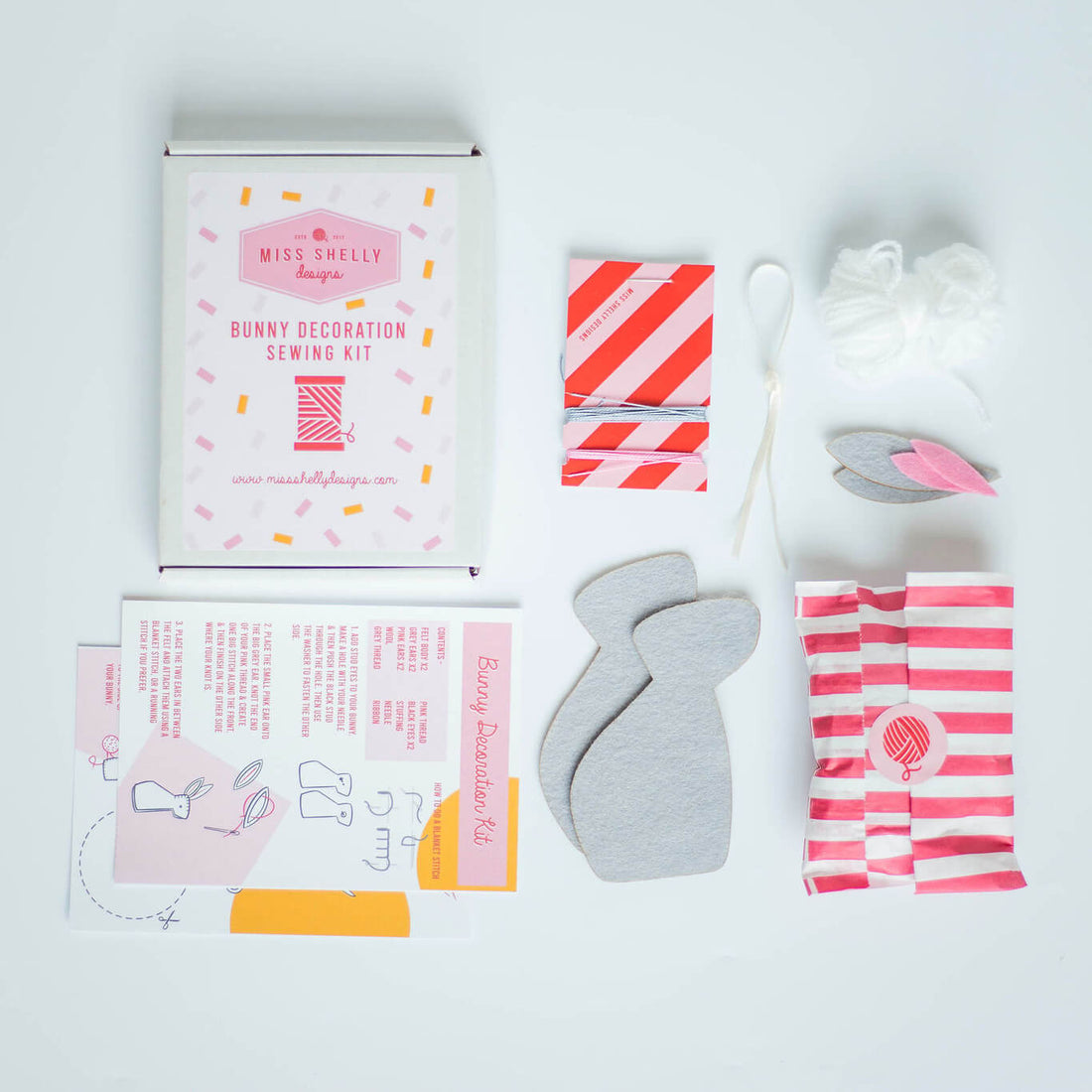 Bunny Decoration Sewing Craft Kit - Easter Crafts – Miss Shelly Designs